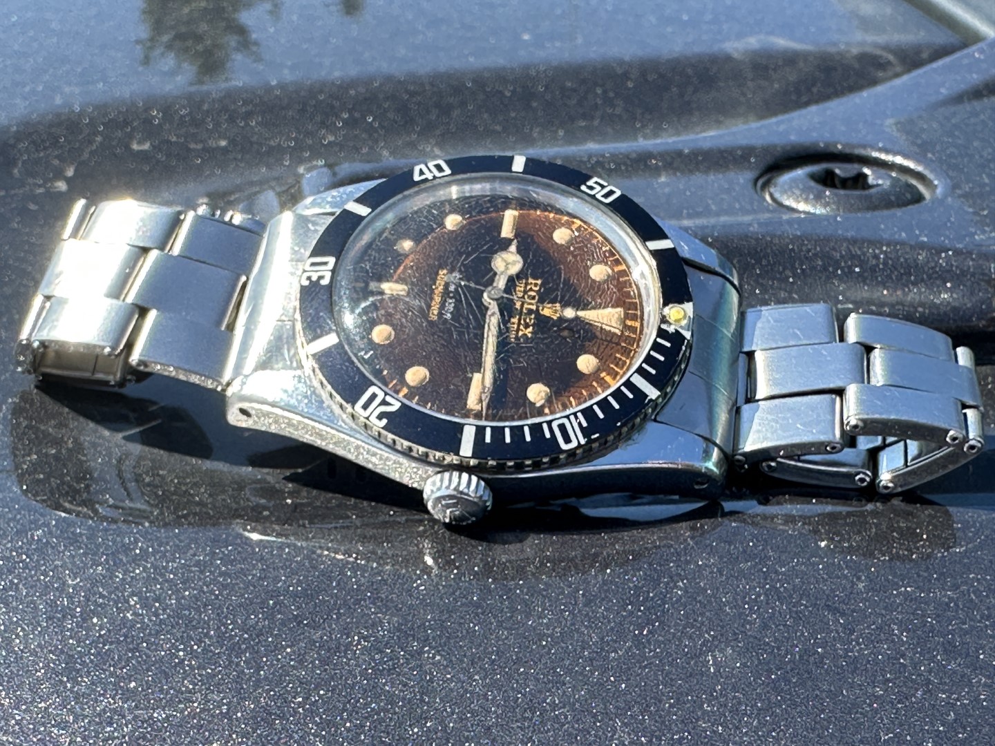 FS: 1958 Rolex Submariner 5508, Insane Gilt Tropical Caramel Dial, 1/58 ...